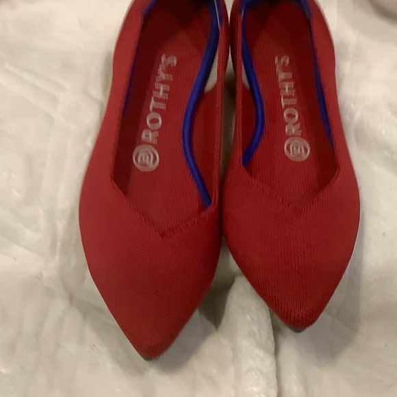 Rothy's | Shoes | Rothys The Point Bright Red Knit Recycled Textile ...
